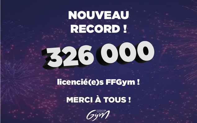 FFGYM - Record historique du nombre de licenciés